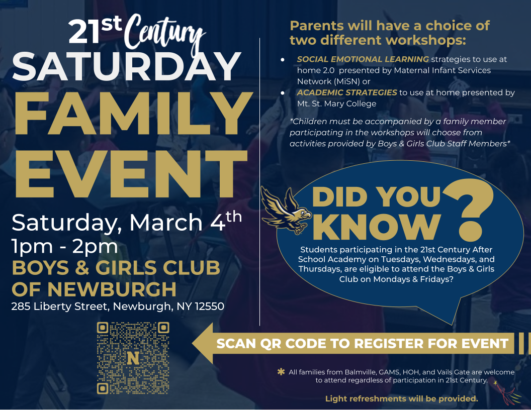 The 21st CENTURY AFTER-SCHOOL PROGRAMS presents... a SATURDAY FAMILY ...